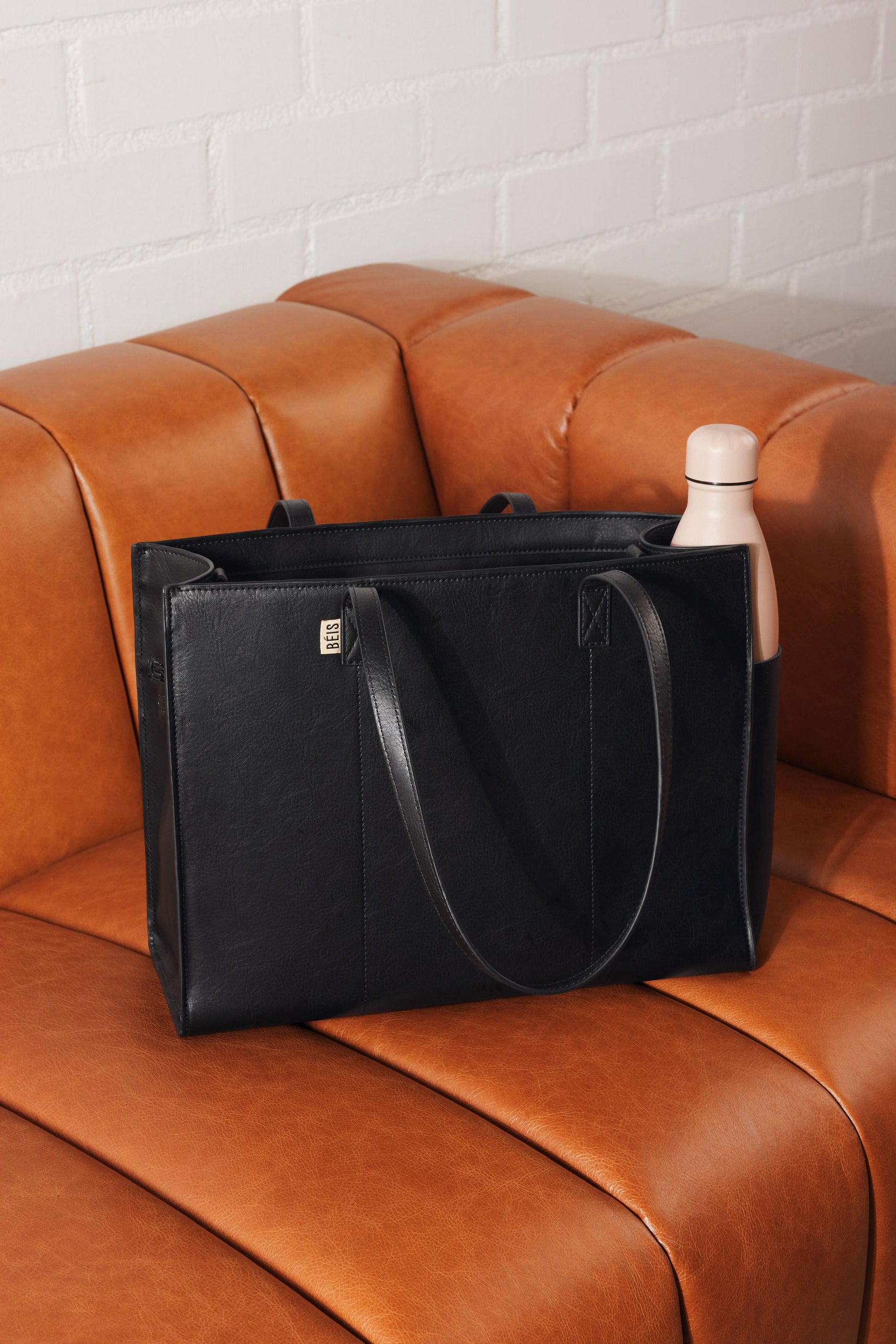 BÉIS 'The Work Tote' in Black - Work Bag For Women & Laptop Tote Bag ...