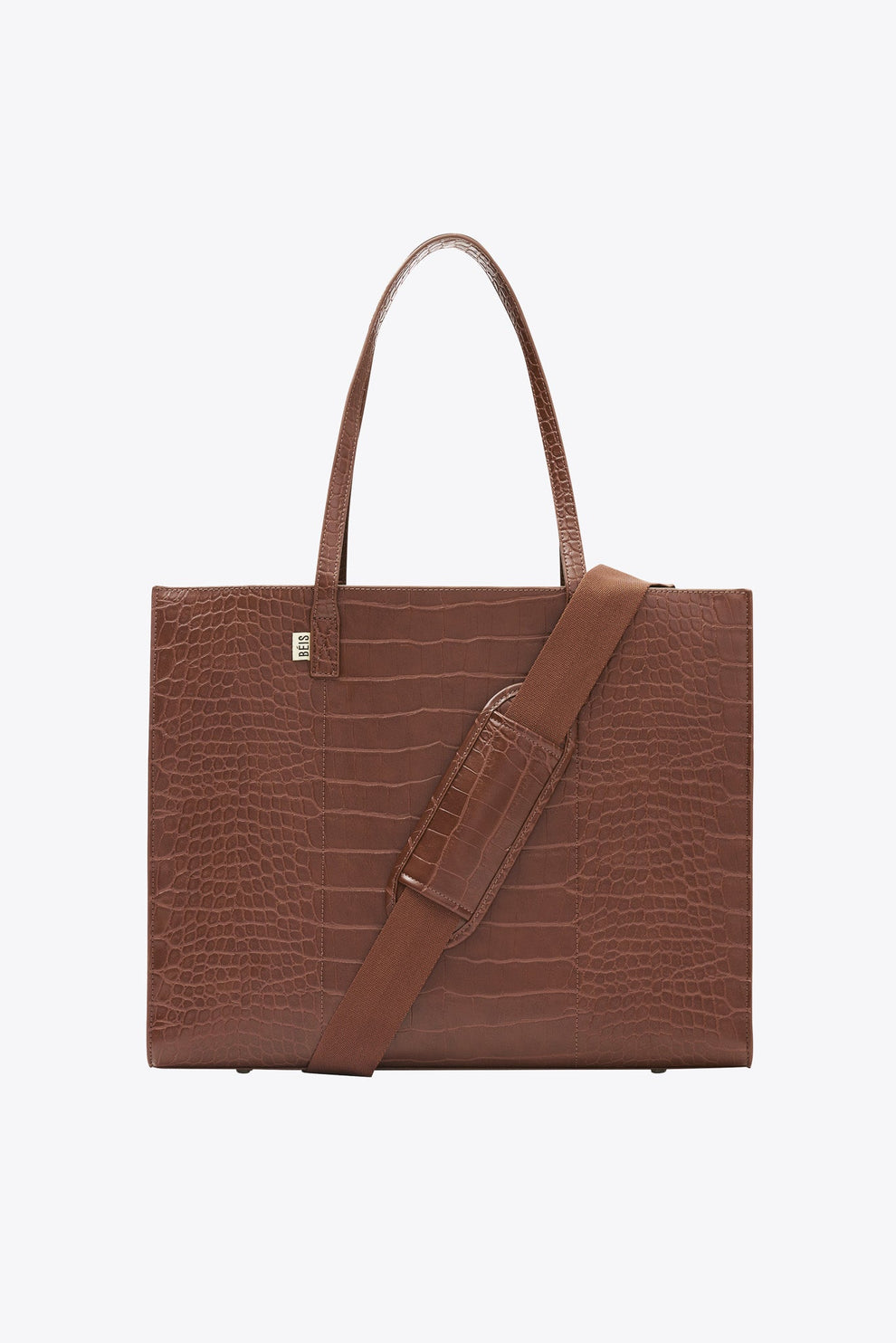 BÉIS 'The Large Work Tote' in Maple - Large Brown Laptop Bag & Work ...
