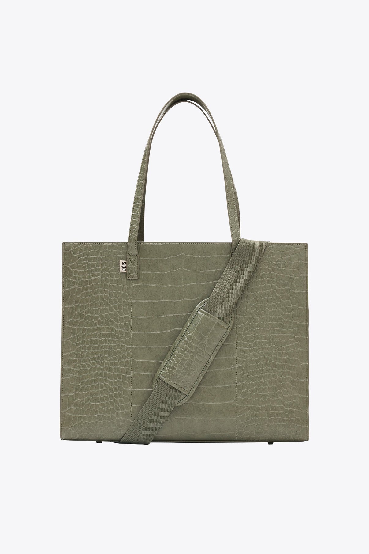 BÉIS 'The Large Work Tote' in Olive - Olive Green Large Laptop Bag ...