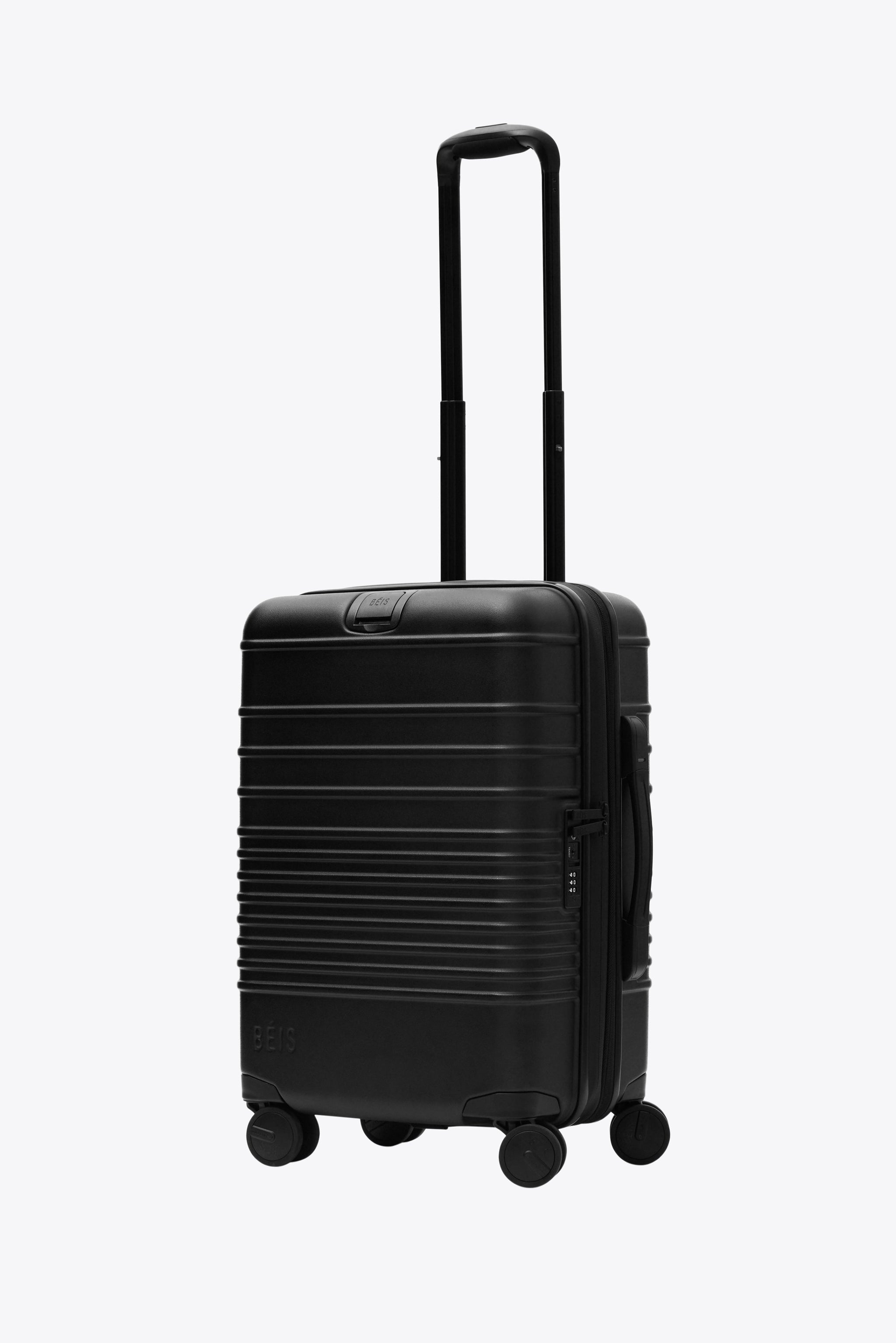 BÉIS 'The Carry-On Roller' In All Black - All Black Carry-On Rolling ...