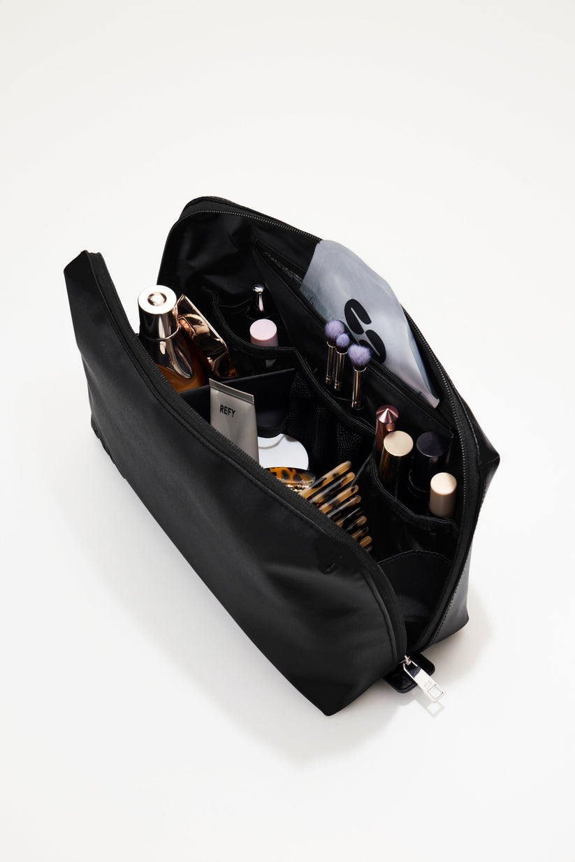 BÉIS 'The Large Cosmetic Pouch' in Black - Large Cosmetic & Makeup ...