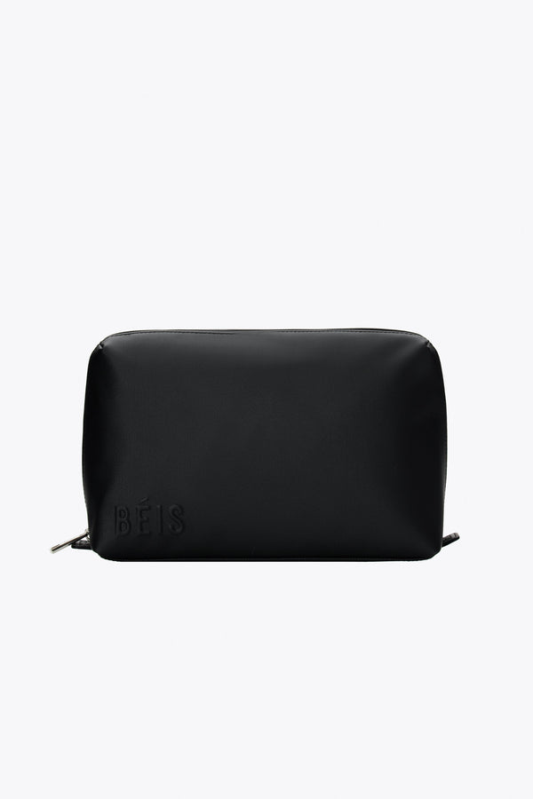BÉIS 'The Medium Cosmetic Pouch' in Black - Medium Cosmetic & Makeup ...