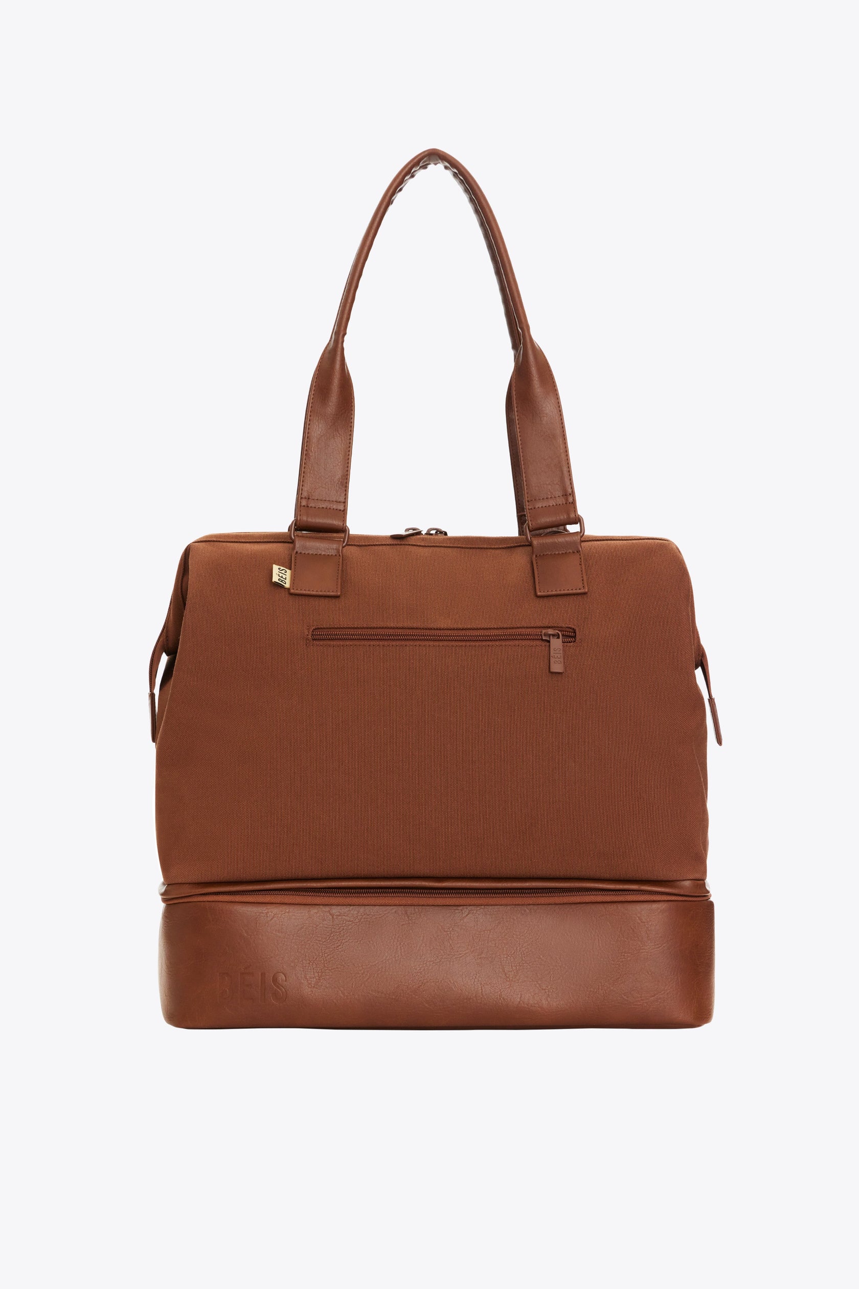 BÉIS 'The Convertible Mini Weekender' in Maple - Small Overnight Bag ...
