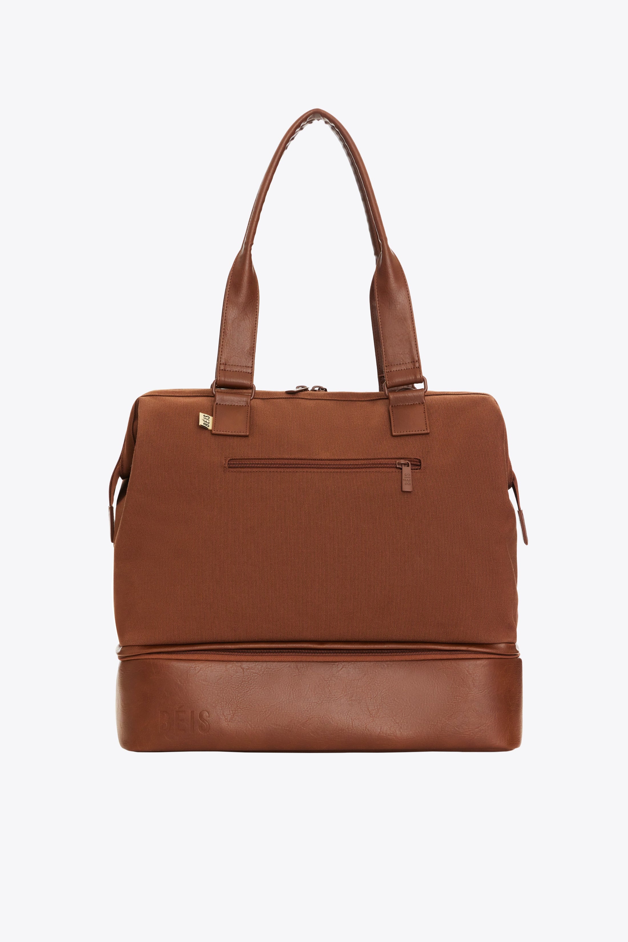 BÉIS 'The Convertible Mini Weekender' in Maple - Small Overnight Bag ...