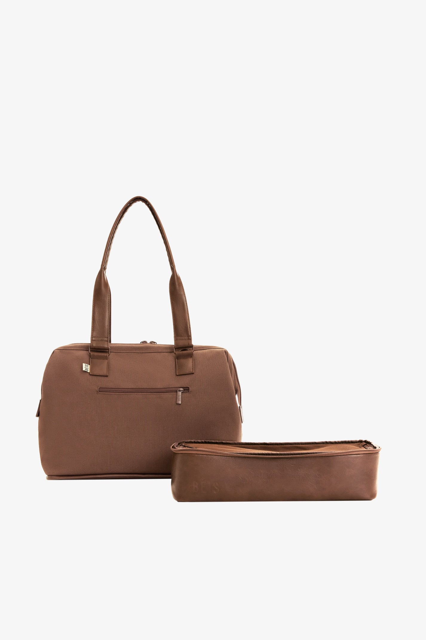 BÉIS 'The Convertible Mini Weekender' in Maple - Small Overnight Bag ...