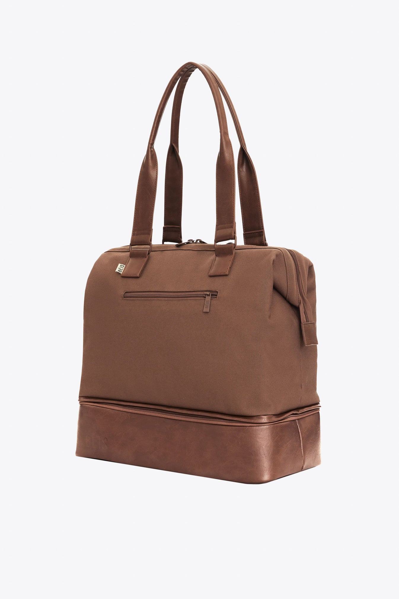 BÉIS 'The Convertible Mini Weekender' in Maple - Small Overnight Bag ...