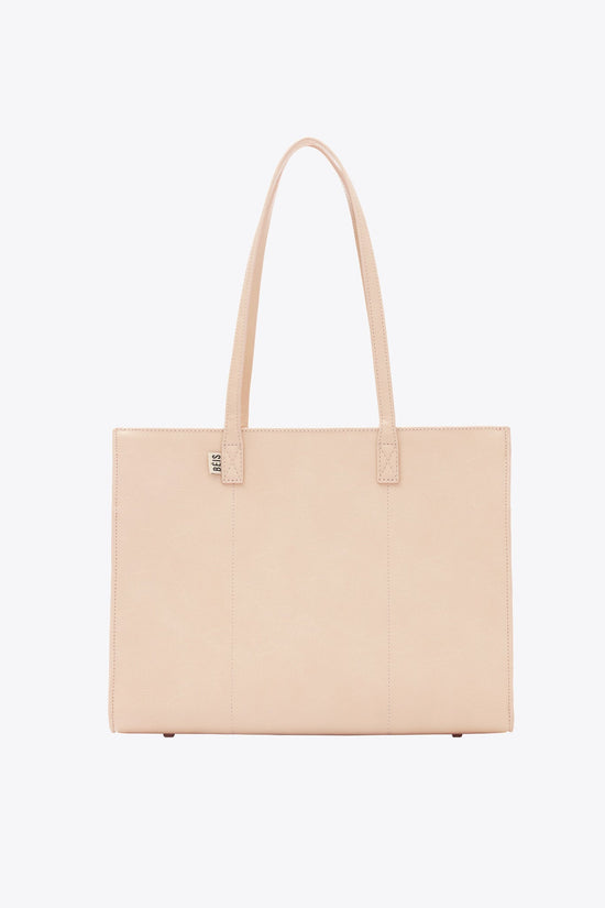 BÉIS 'The Work Tote' in Beige - Small Work Bag For Women & Laptop Tote ...