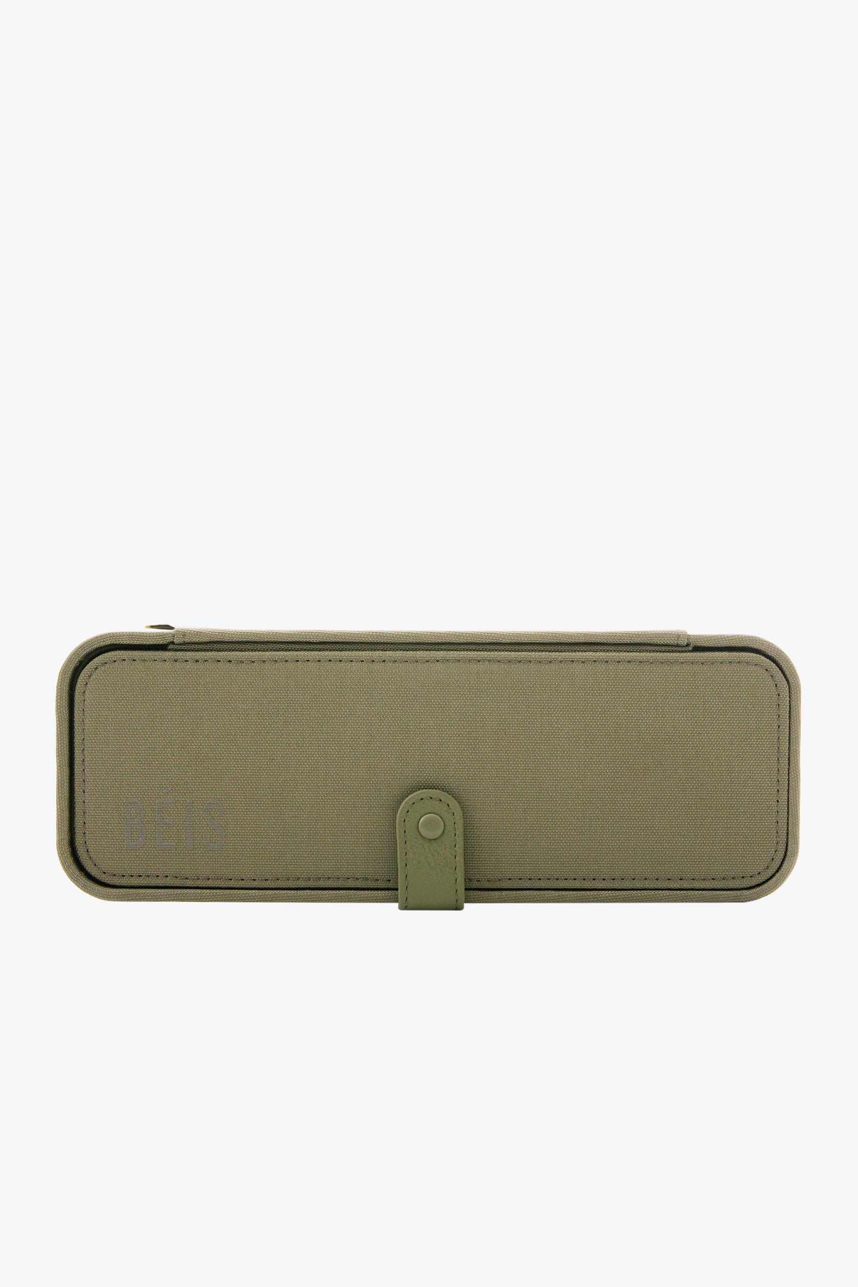 BÉIS 'The Jewelry Case' in Olive - Olive Green Travel Jewelry Case & Jewelry Organizer