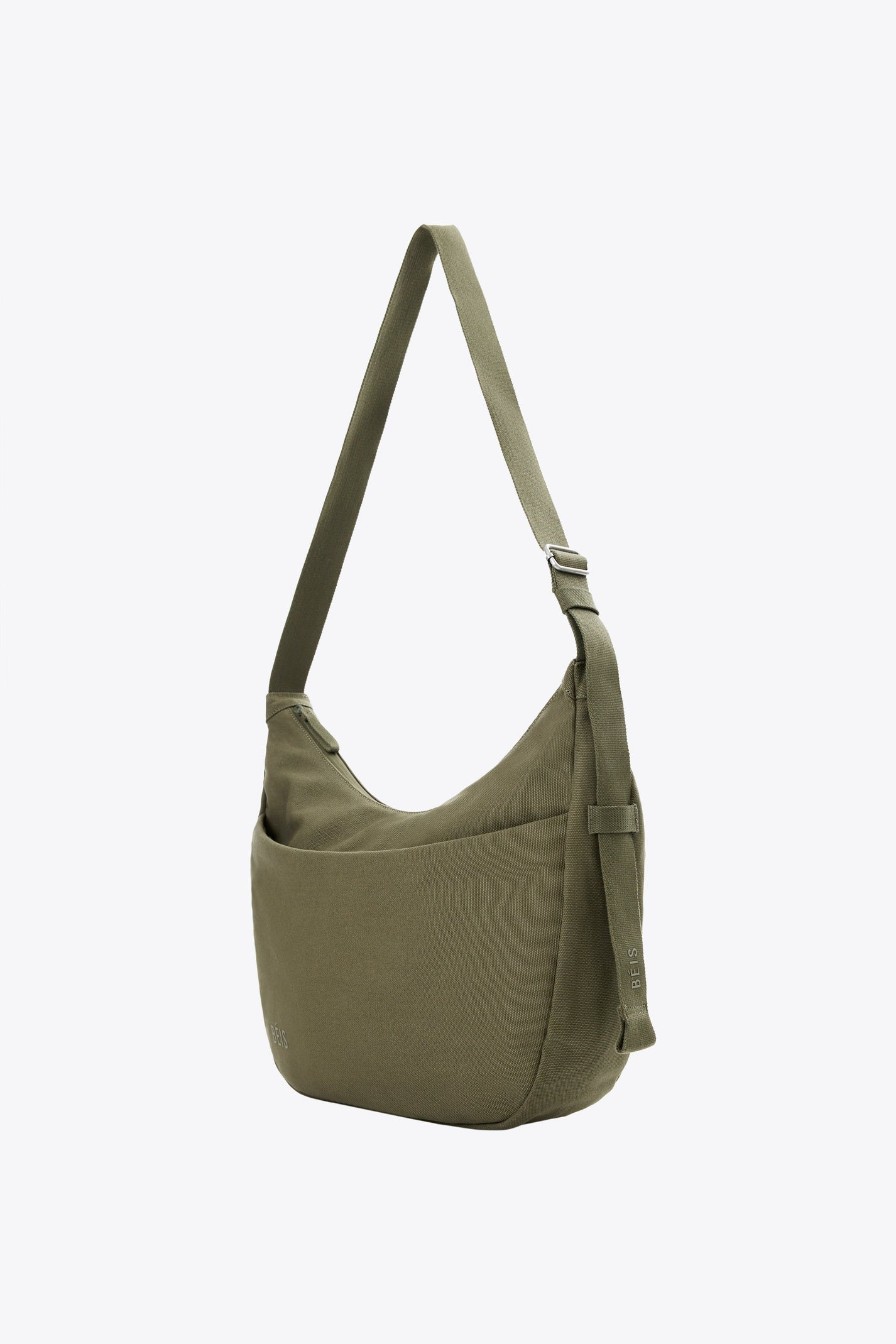 BÉIS 'The Carryall Crossbody' in Olive - Olive Green Crescent Crossbody ...