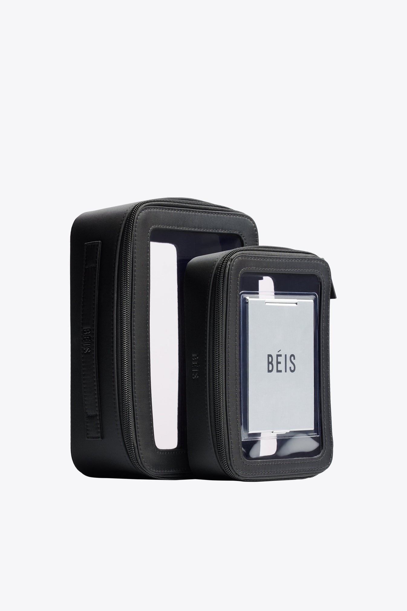 BÉIS 'The In Flight Cosmetic Set' in Black - Carry On Makeup Bag ...