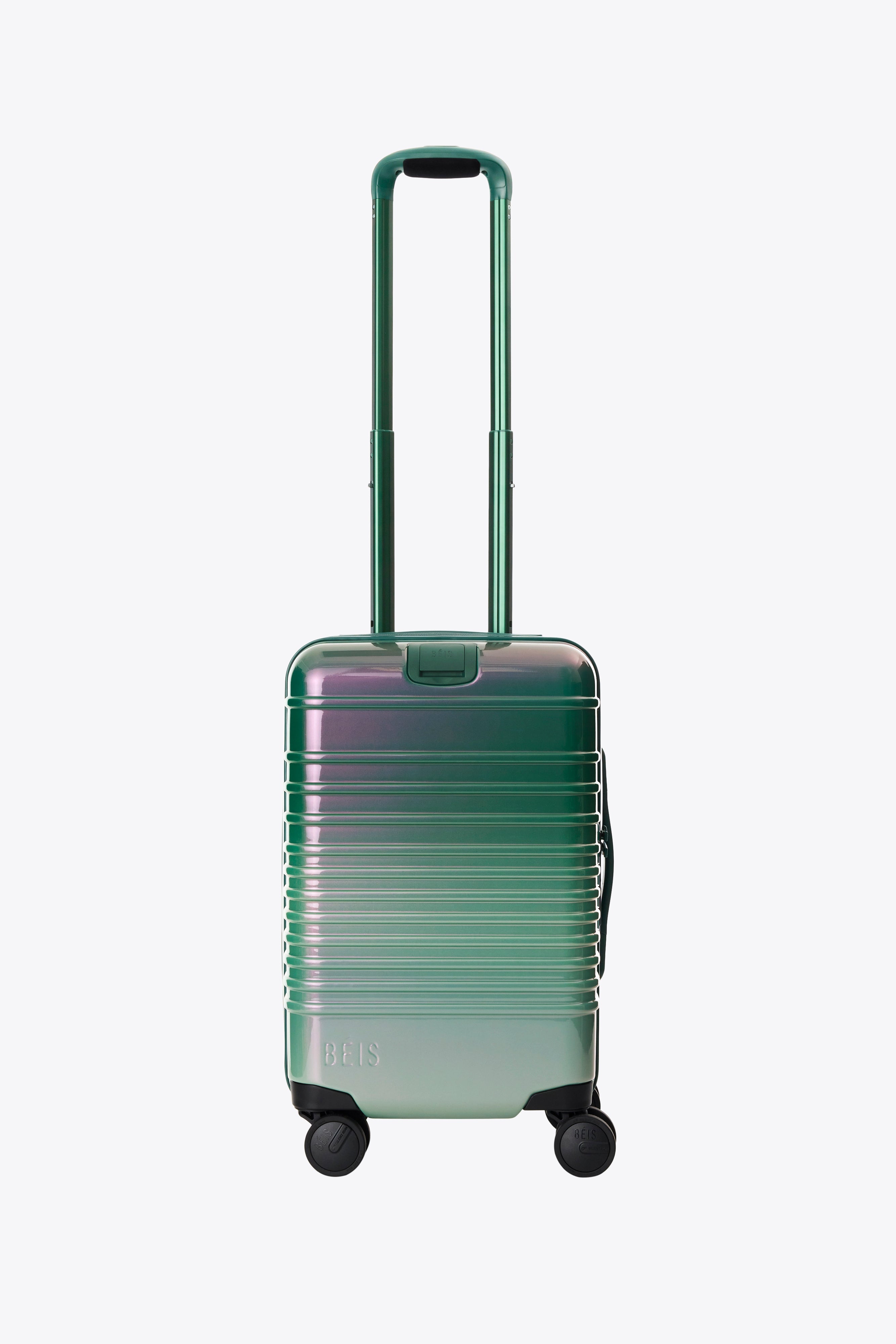 BÉIS 'The Small Carry-On Roller' in Wicked Green - Iridescent Ombre ...