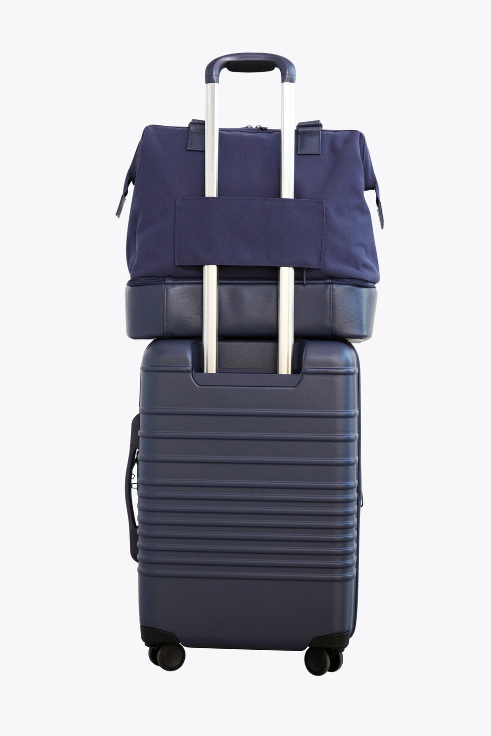 BÉIS 'The Mini Weekender' in Navy - Mini Blue Weekender Bag & Small ...