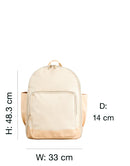 BÉIS 'The Backpack' in Beige - Beige Laptop Knapsack For Work & Travel ...