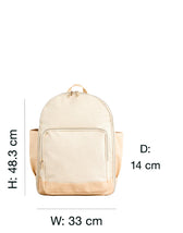 BÉIS 'The Backpack' in Beige - Beige Laptop Knapsack For Work & Travel ...