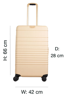 BÉIS 'The Carry-On Roller' in Beige - 21" Carry On Beige Suitcases ...