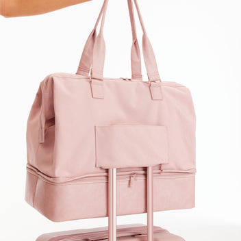 BÉIS 'The Convertible Mini Weekender' in Beige - Mini Travel Weekender Bag