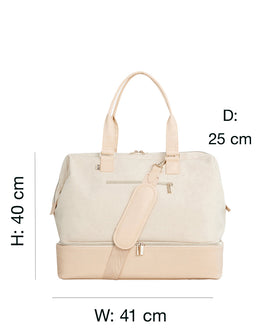 BÉIS 'The Weekender' in Beige - Beige Travel Bag & Overnight Bags