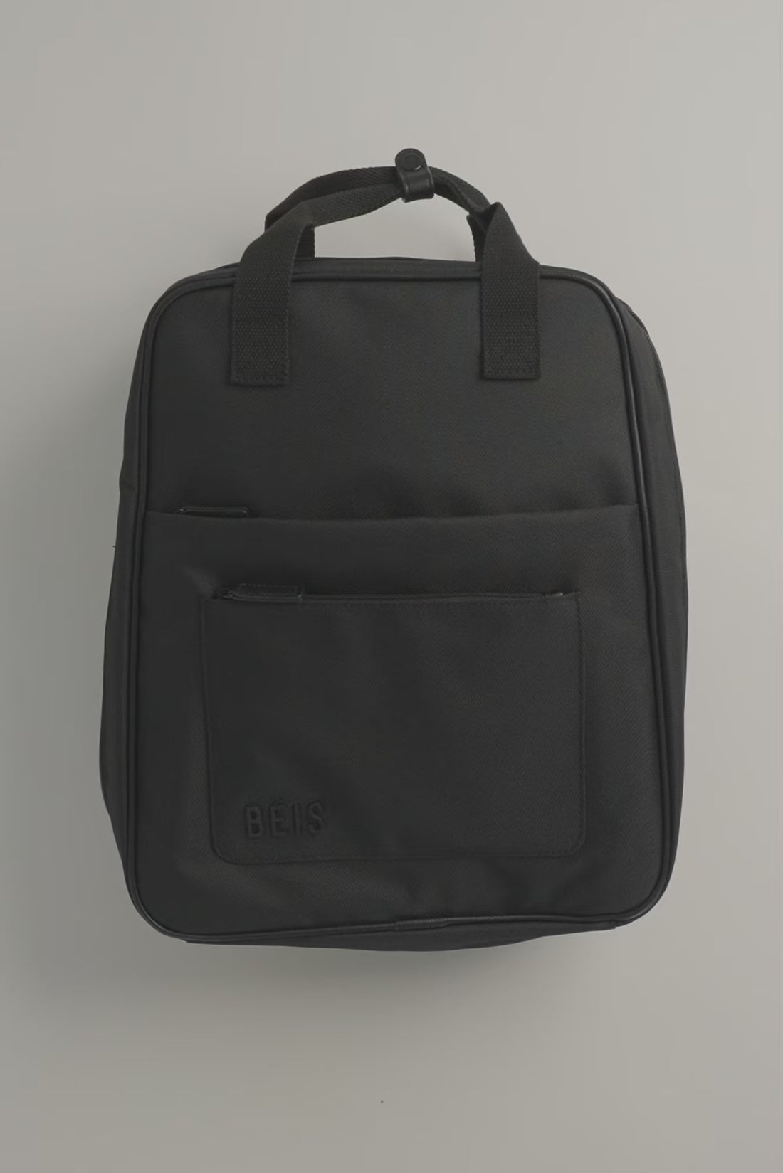 BÉIS 'The Expandable Backpack' in Black - Laptop Backpack In Black