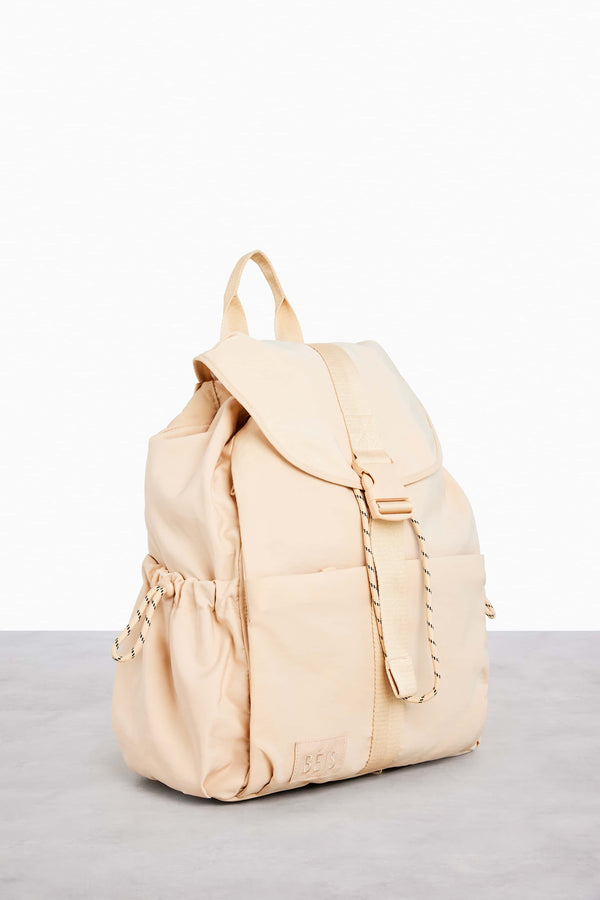 BÉIS 'The Sport Backpack' in Beige - Chic Tennis Inspired Backpack