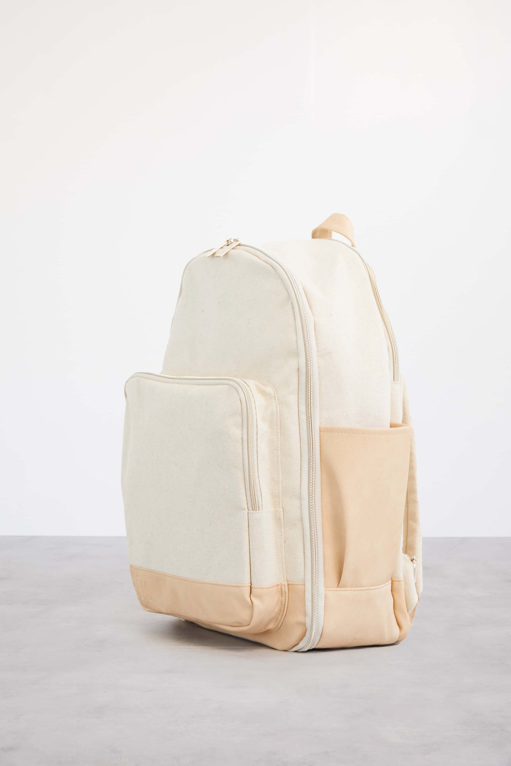 BÉIS 'The Backpack' in Beige - Beige Laptop Knapsack For Work & Travel ...