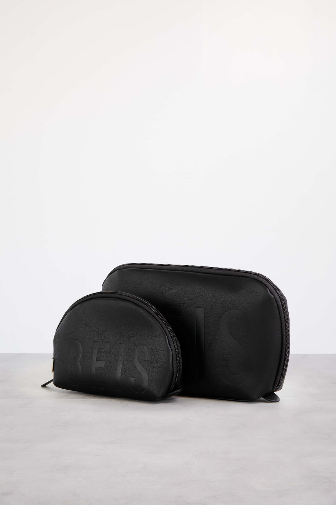 BÉIS 'The Cosmetic Pouch Set' in Black - 2 Piece Cosmetic Bag Set ...