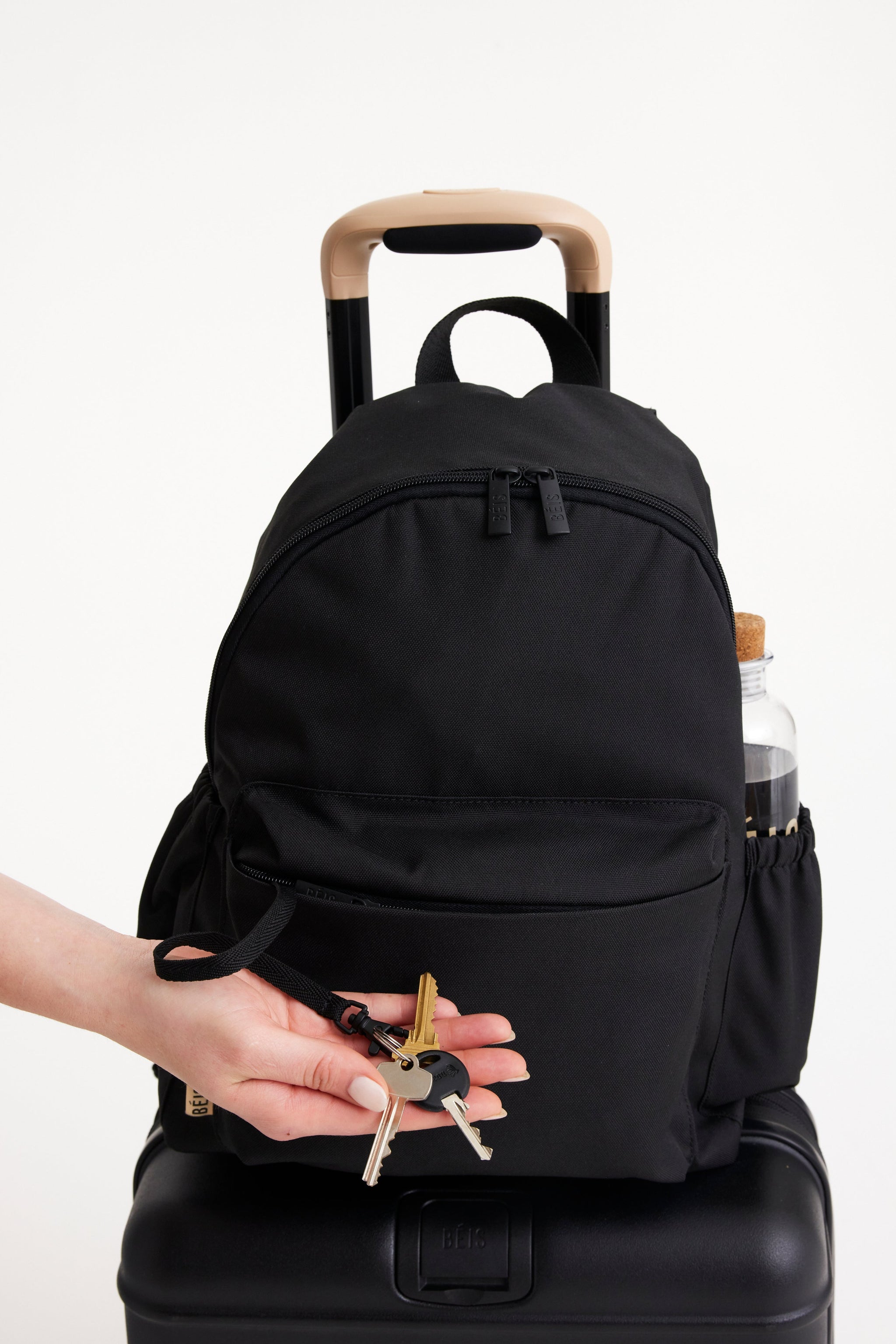 BÉIS 'The BÉISics Backpack' in Black - Backpack For Work & Travel With ...