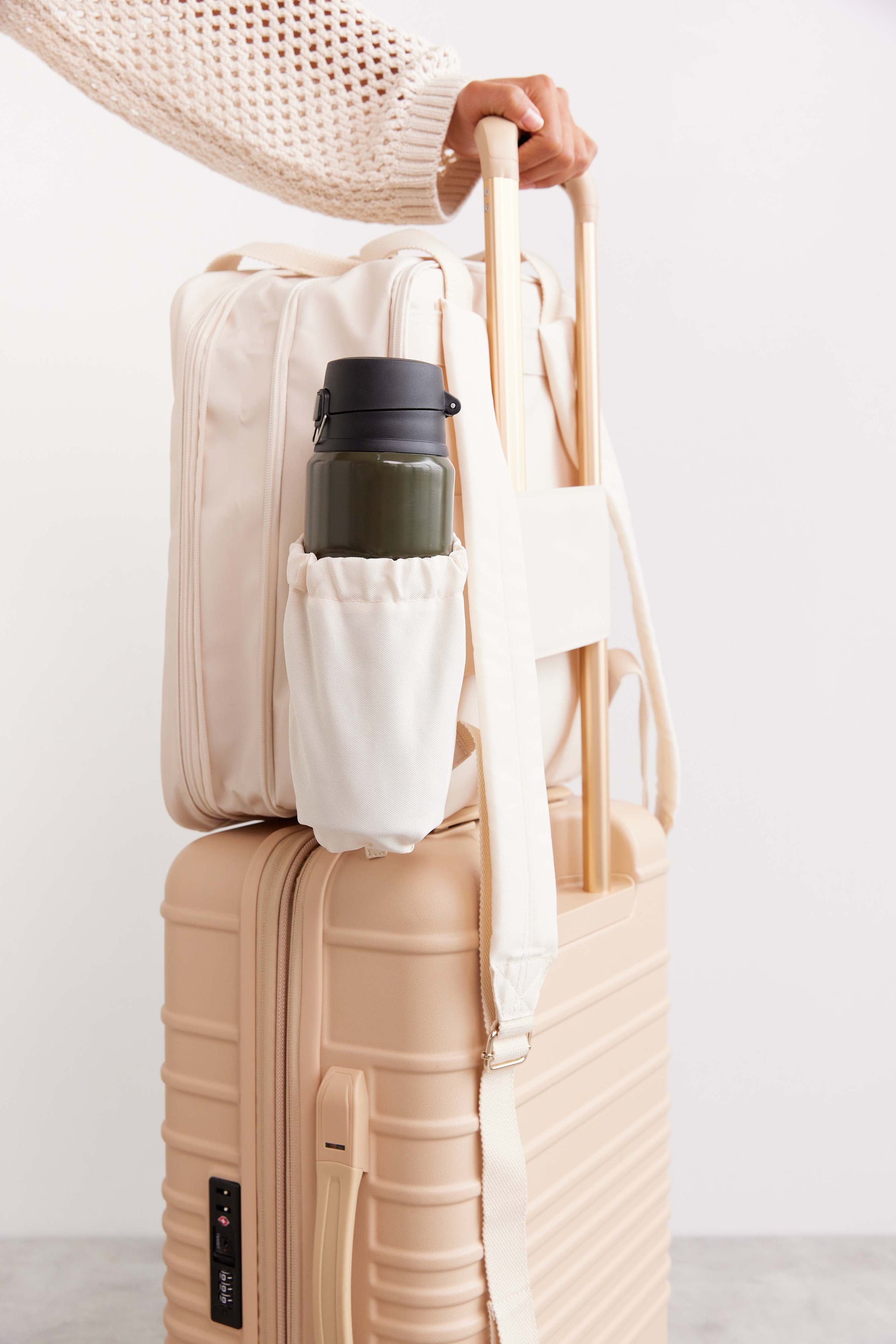 BÉIS 'The Expandable Backpack' in Beige - Beige Rucksack For Work ...
