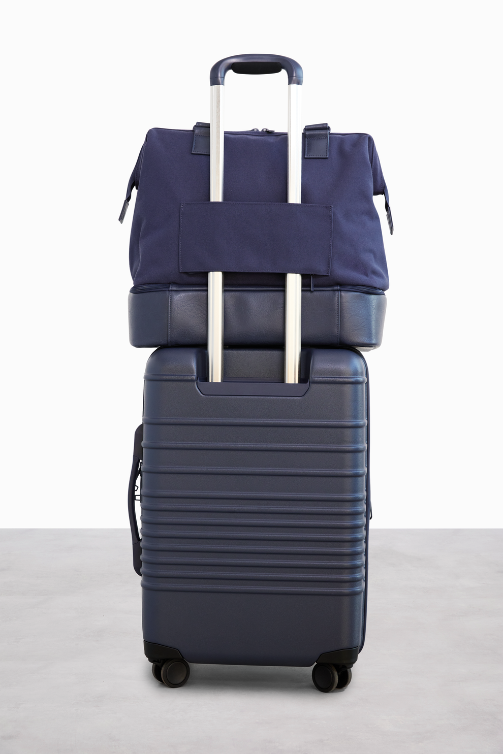 BÉIS 'The Mini Weekender' in Navy - Mini Blue Weekender Bag & Small ...