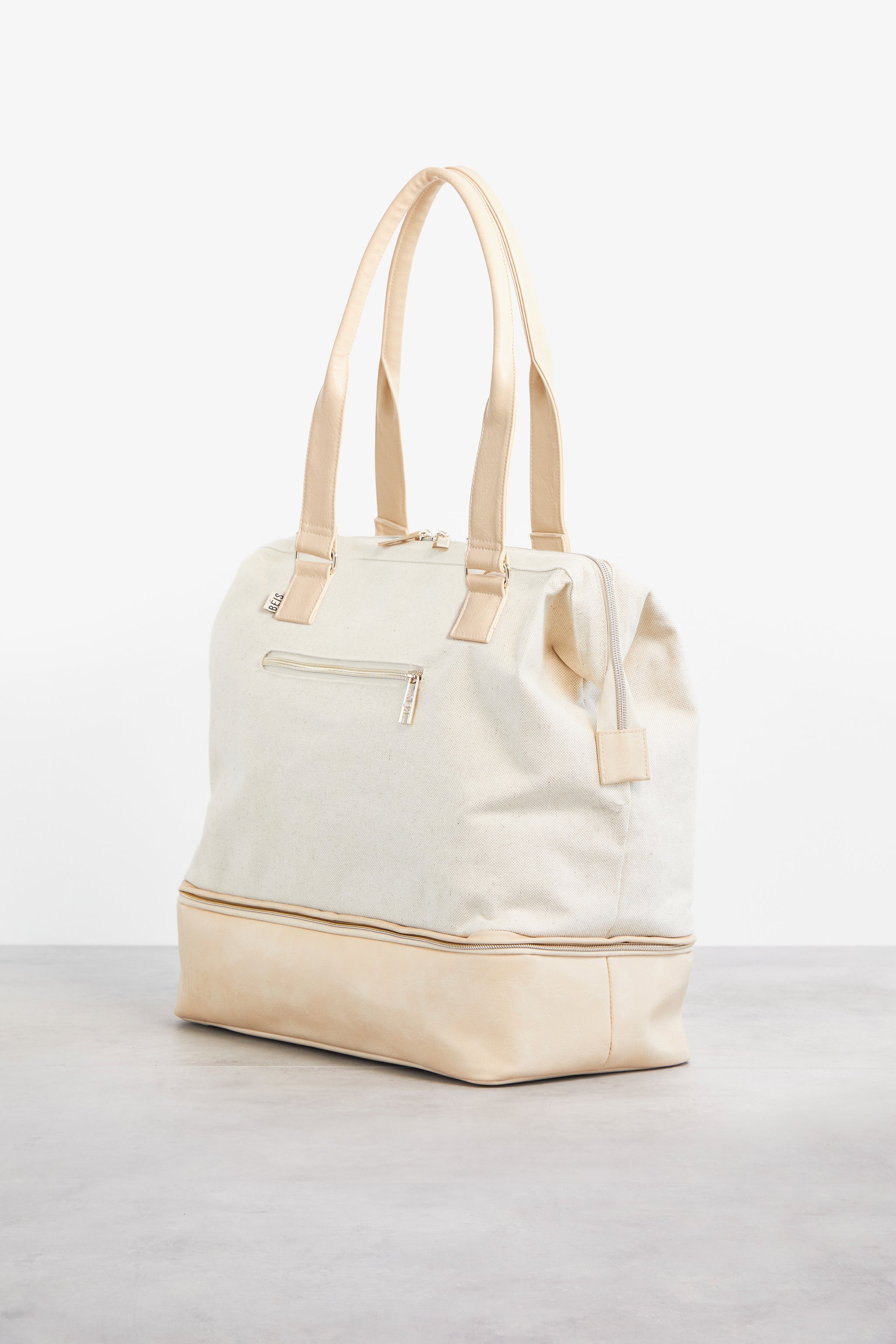 BÉIS 'The Convertible Mini Weekender' in Beige - Beige Small Weekend ...