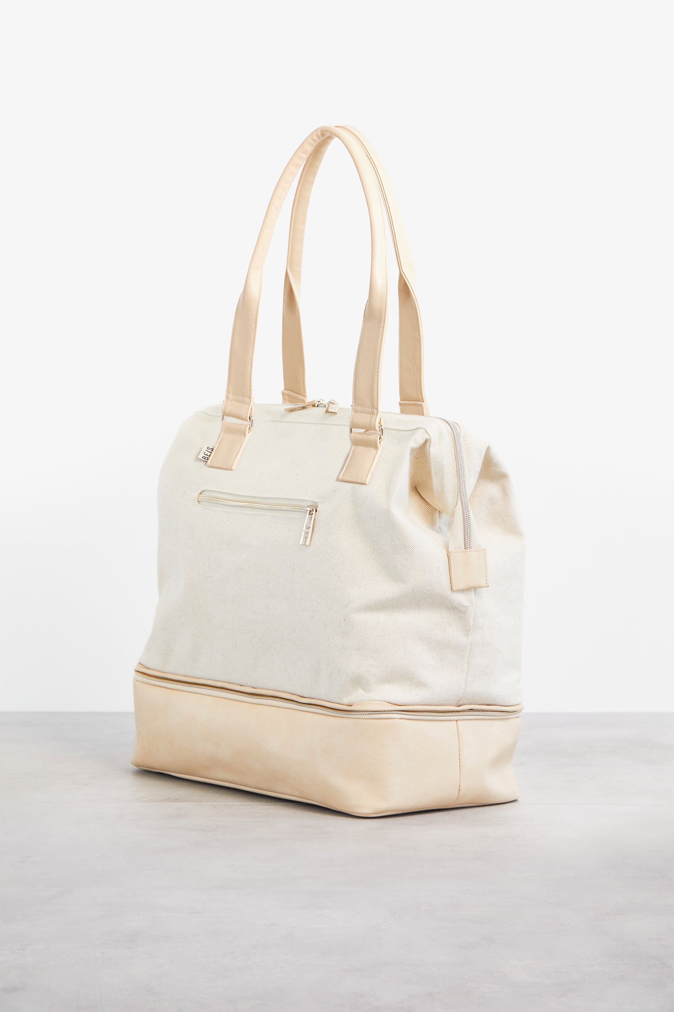 BÉIS 'The Convertible Mini Weekender' in Beige - Beige Small Weekend ...