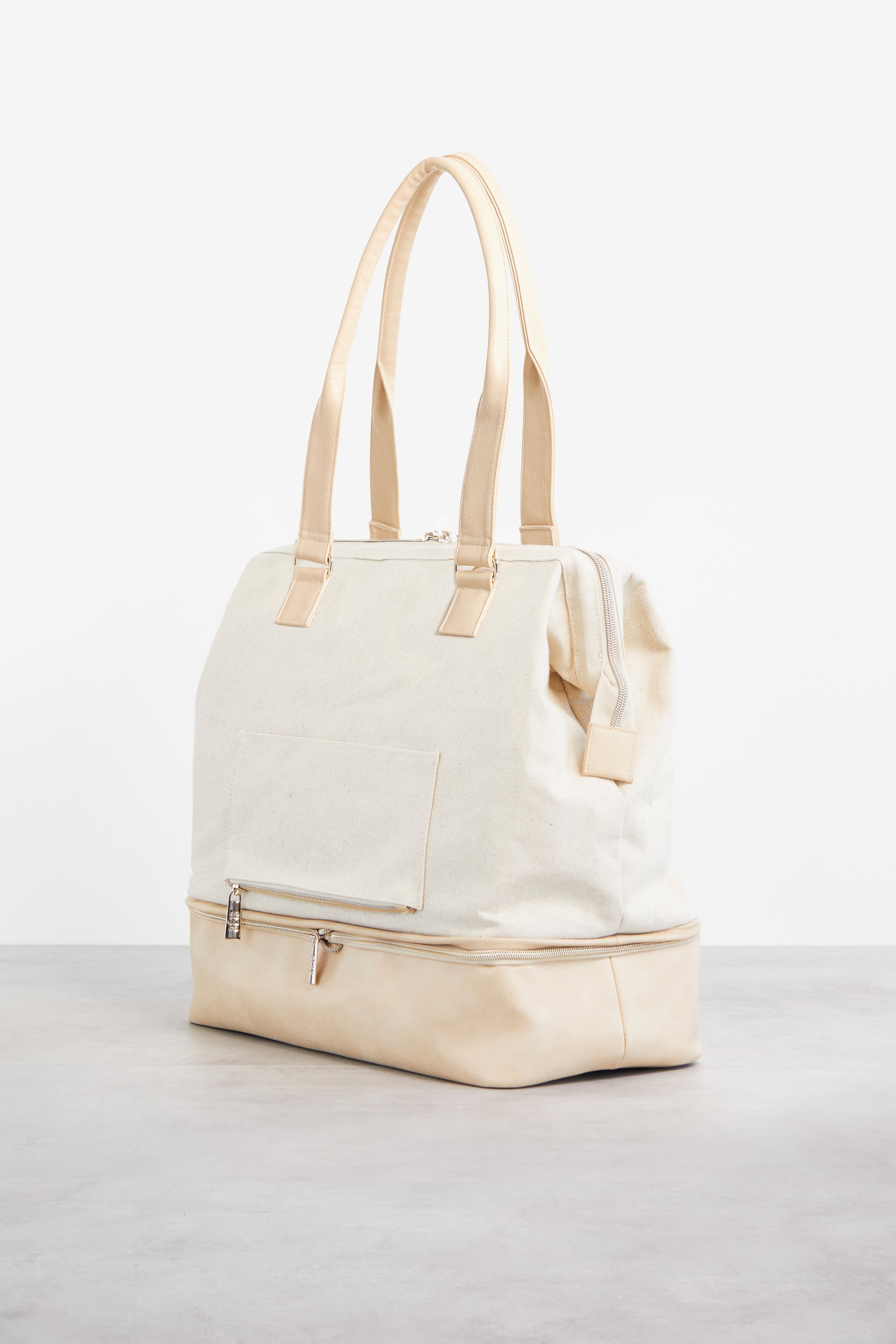 BÉIS 'The Convertible Mini Weekender' in Beige - Beige Small Weekend ...