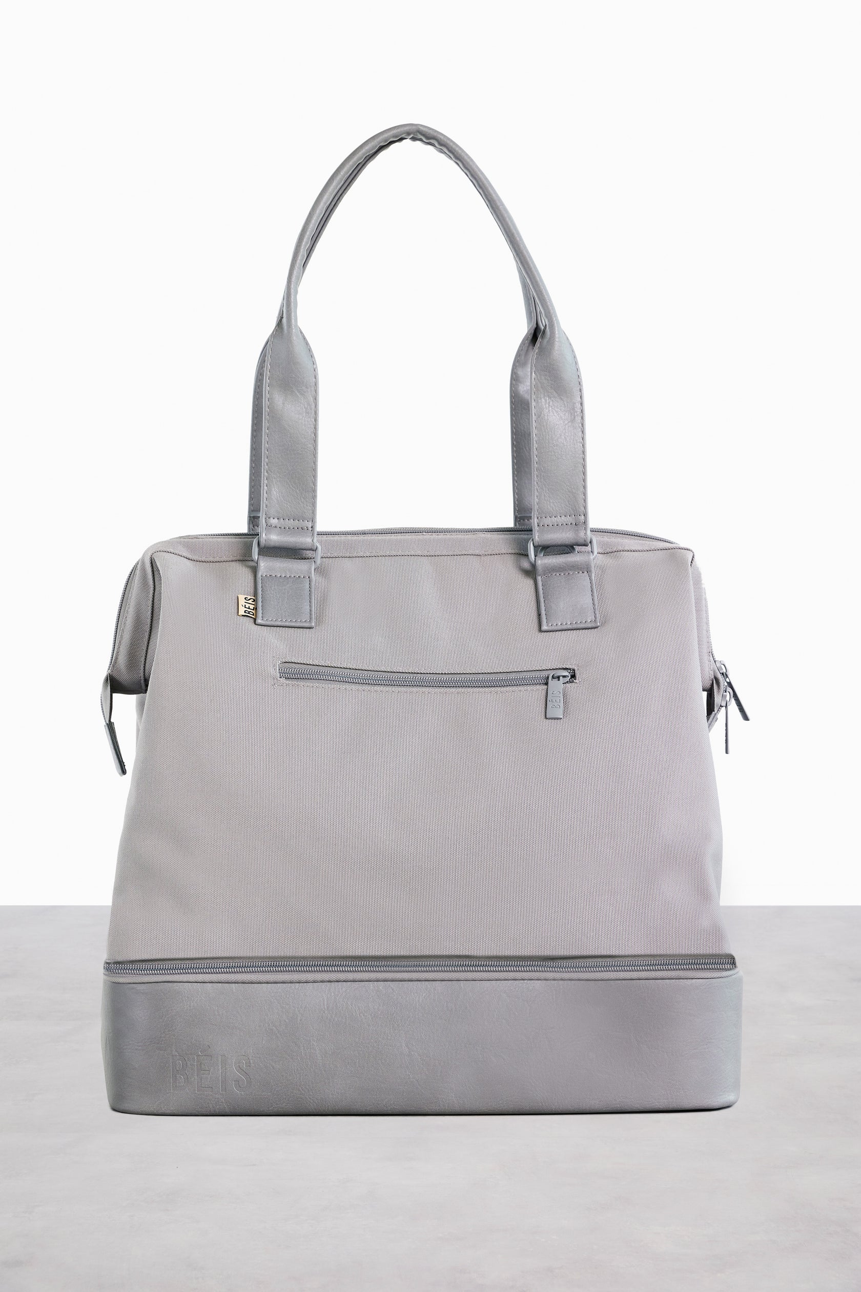 BÉIS 'The Mini Weekender' in Grey -Small Weekend & Overnight Bag | BÉIS ...